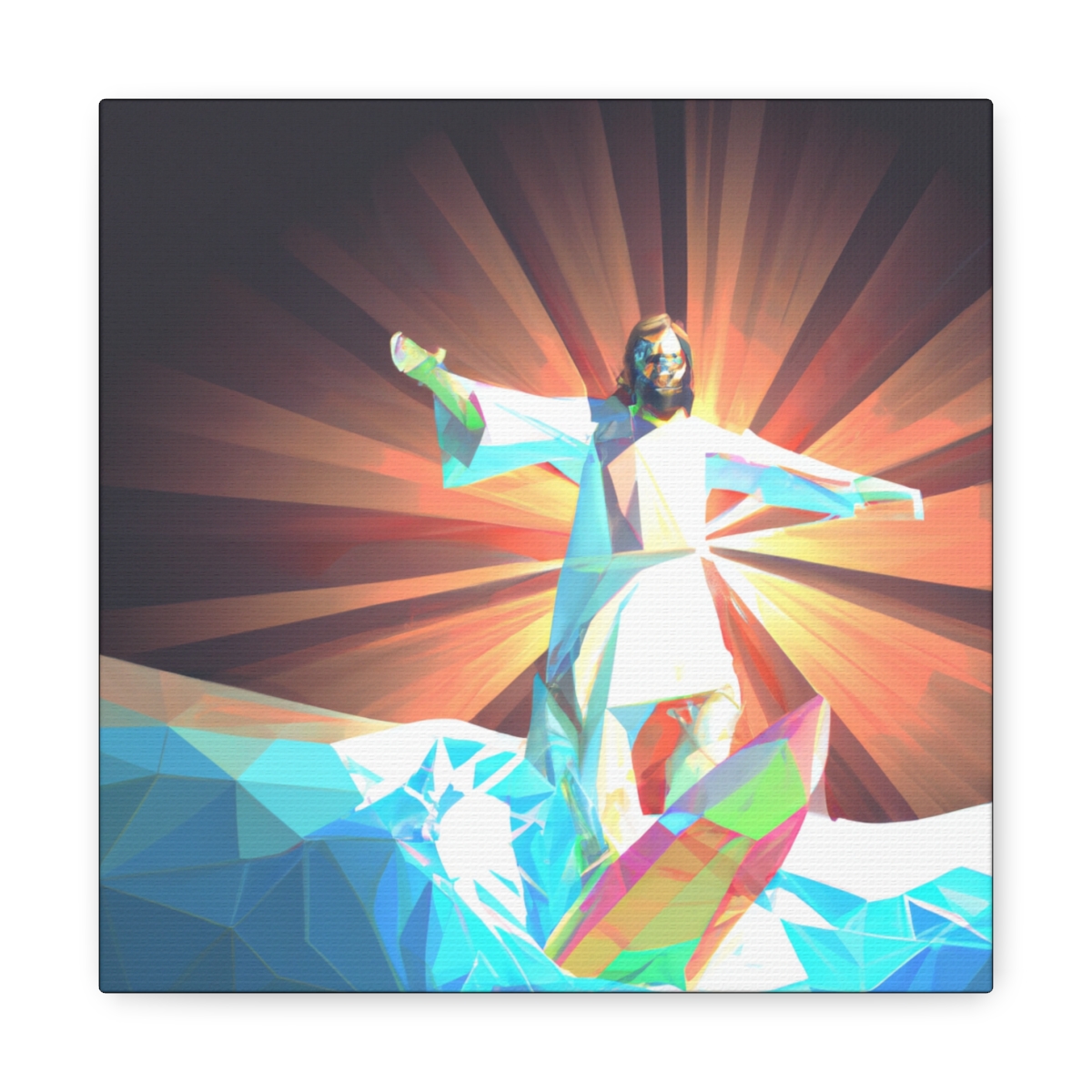 Jesus Surfing on a Cloud Wall Art - CWG