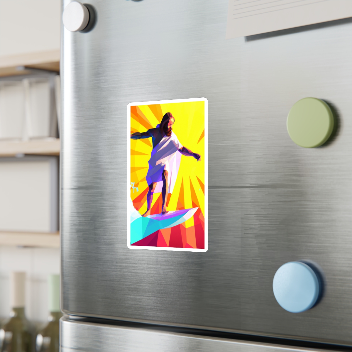 Jesus Surfing Kiss-Cut Vinyl Decals - CWG